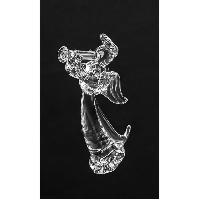 Red Co. Set of 3 Mini 2.75" Clear Glass Holy Angel Hanging Christmas ...