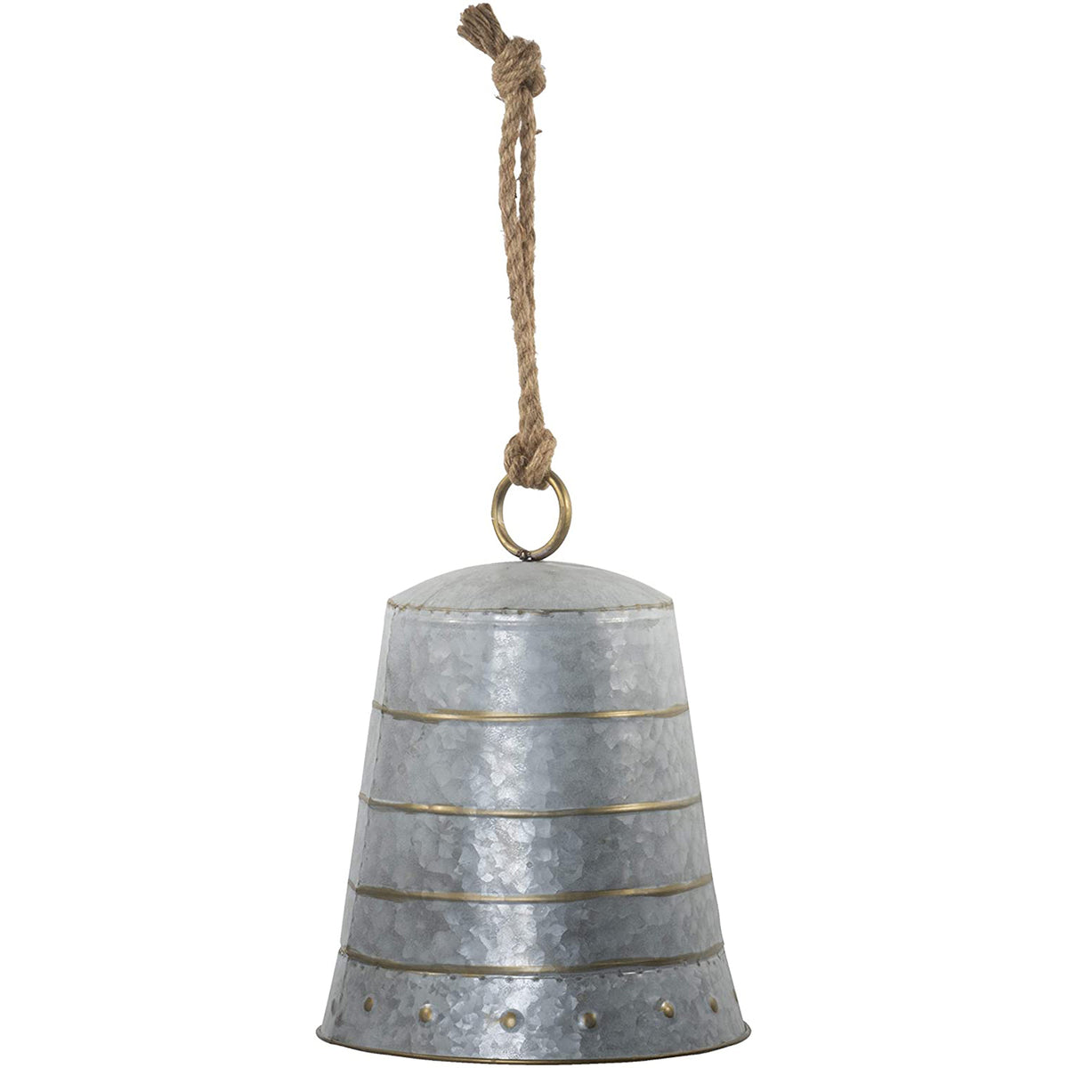 Red Co. Traditional Rustic Galvanized Steel Large Hanging Bell — Red Co ...